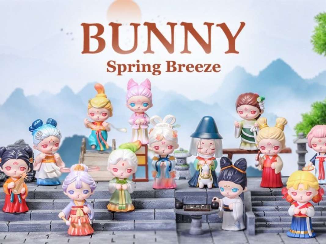 Promo Pop Mart Bunny Spring Breeze Chinese Costume - Chinese Lute ...
