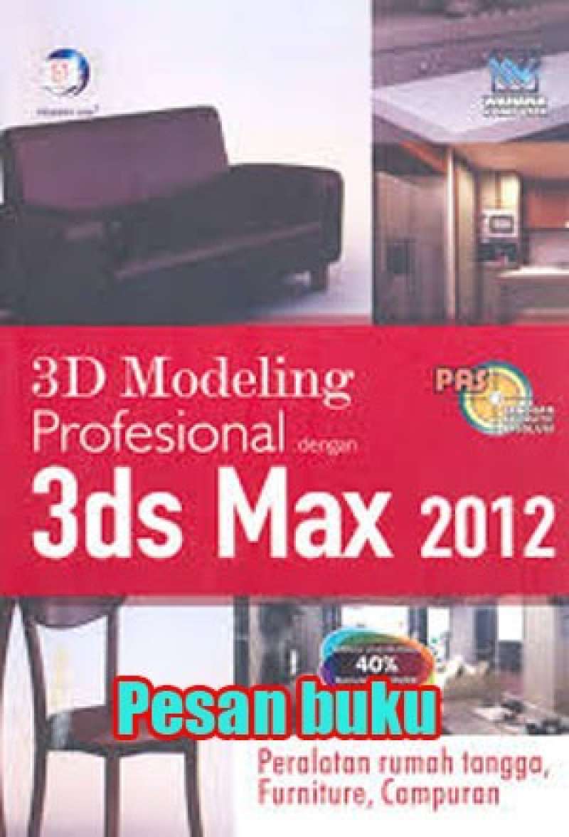 Promo Buku Pas : 3d Modeling Fesional Dengan 3ds Max 2012 Wahana Komputer Diskon 23% Di Seller ...