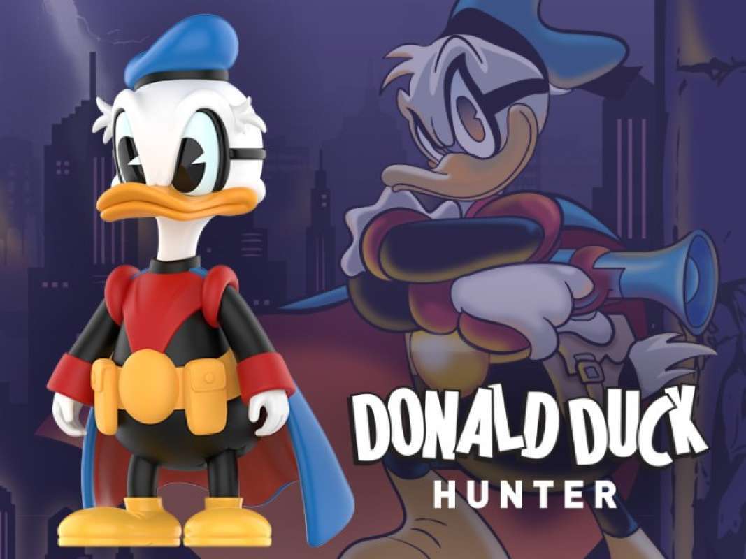 Promo Donald Duck Pop Mart Trendy Figure - Donald Hunter - Donald ...