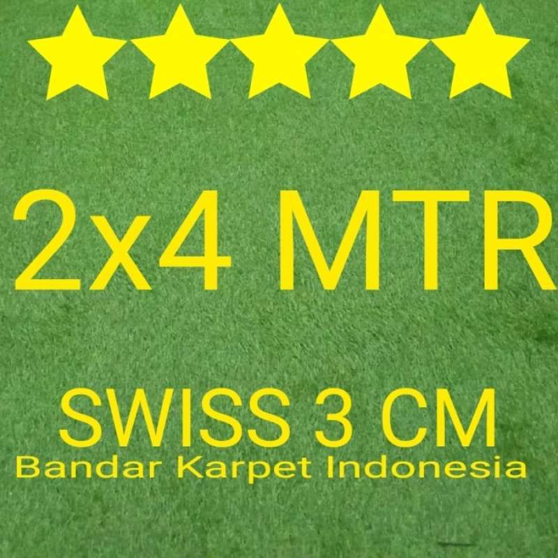 Promo Rumput Sintetis Swiss 3 Cm Ukuran 2x4 Mtr Harga Pabrik Diskon 23% ...