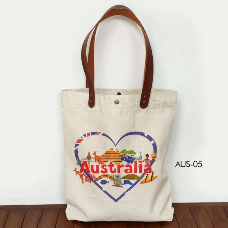 Jual Tote Bag Oleh Oleh Australia Tas Canvas Seri Souvenir Australia ...