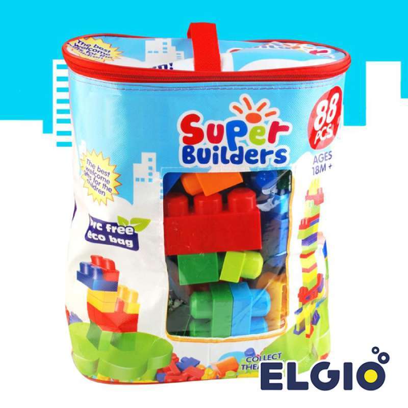 Promo Mainan Balok Susun Besar Mega Blocks Super Builders - 52 Pcs - 52 ...