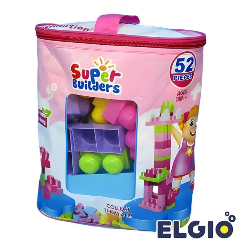 Promo Mainan Balok Susun Besar Mega Blocks Super Builders - 52 Pcs - 52 ...