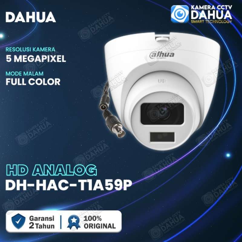 Promo Camera Cctv Dahua 5mp 3k Full Color Hdcvi Kamera Indoor Diskon 23