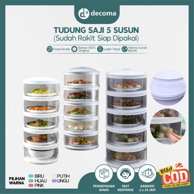 Promo Decoma Tudung Saji 5 Susun Food Storage Sni Sudah Rakitan ...