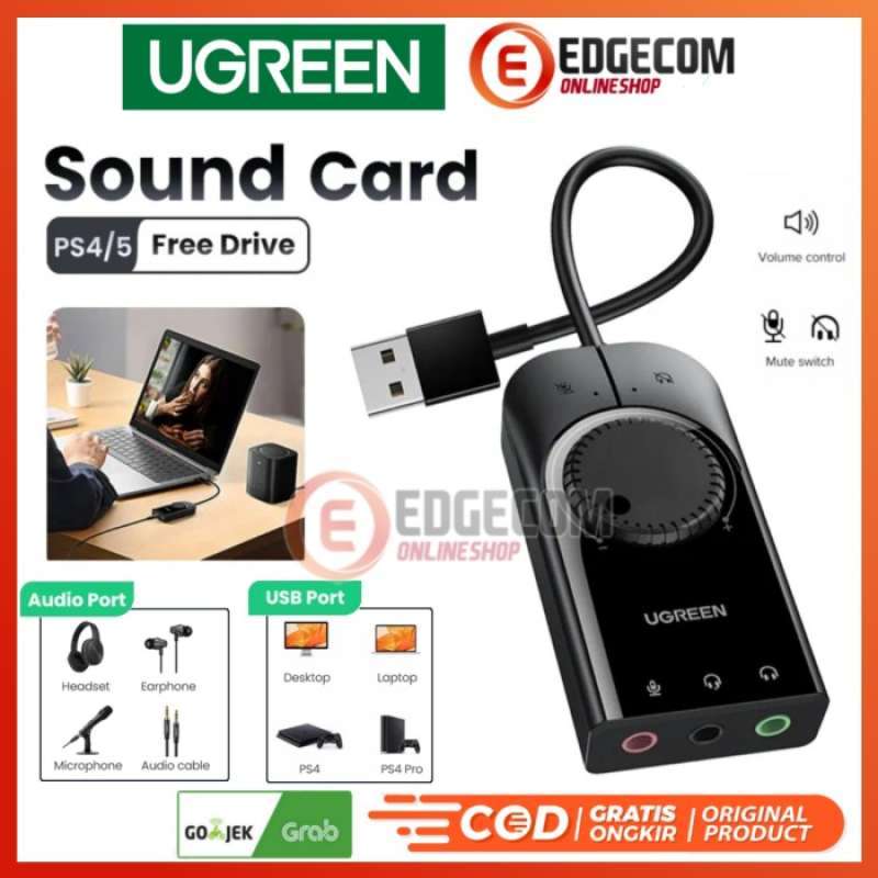 Promo Ugreen Usb Audio Sound Card Adapter To Headphone Diskon 23% Di ...