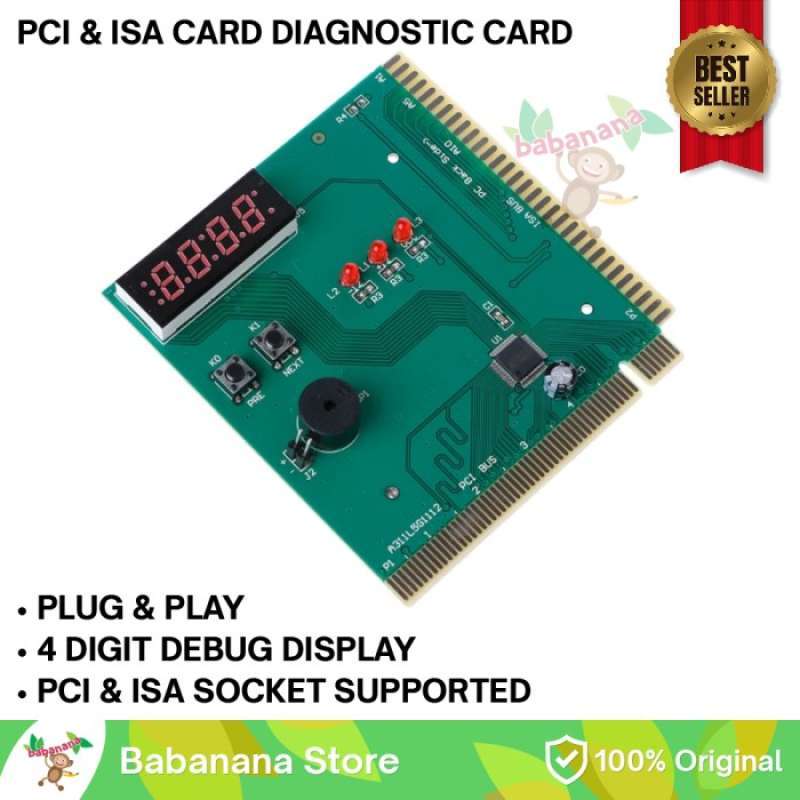 Promo Pci Isa Digital 4 Digit Analyzer Motherboard Pc Diagnostic Repairing Diskon 23% Di Seller ...