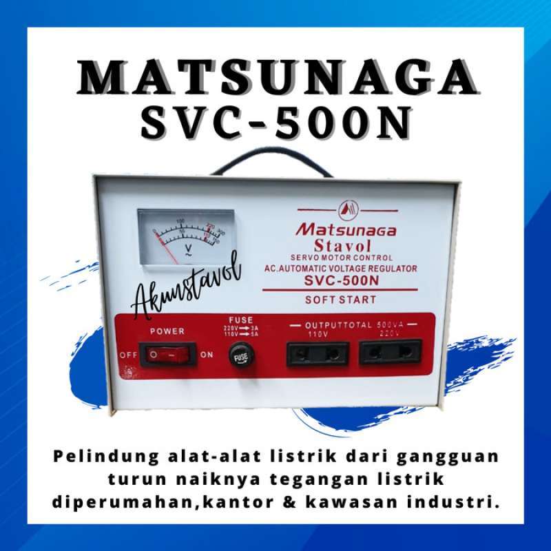 Promo Stavolt Matsunaga Svc-500n - Stabilizer Listrik Matsunaga 500 Watt Diskon 23% Di Seller ...