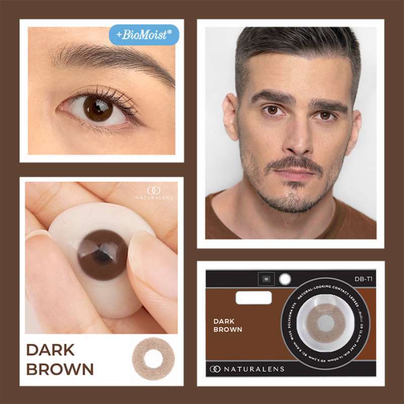 Jual Naturalens Dark Brown Softlens Biomoist Contact Lens Soflen ...