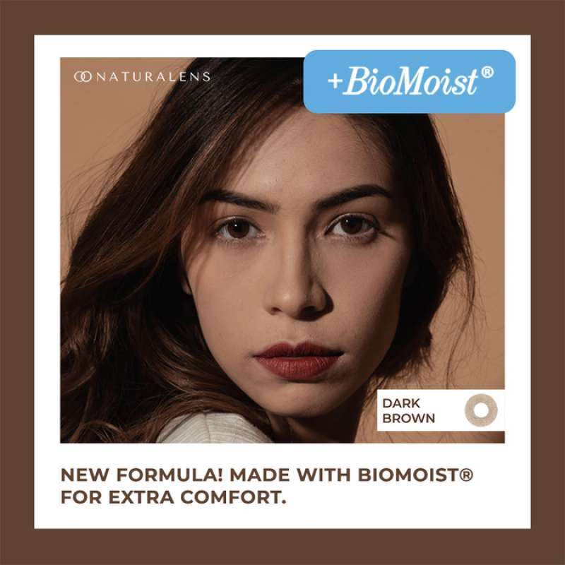 Jual Naturalens Dark Brown Softlens Biomoist Contact Lens Soflen ...