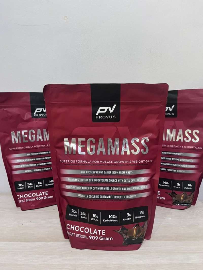 Promo Provus Mega Mass 2 Lbs Susu Gainer Protein Diskon 33% Di Seller ...