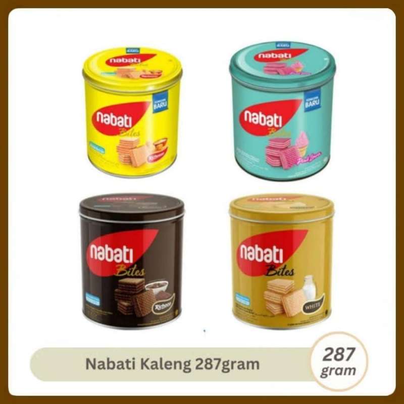 Jual Nabati Wafer Kaleng 287 Gram Rasa Keju Coklat Milk Vanilla Cream - Nabati Keju Di Seller ...