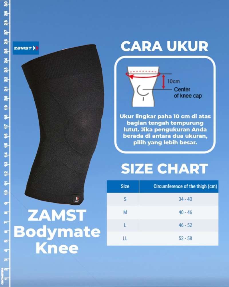 Promo Knee Support Bodymate Zamst Japan Original - S Diskon 29% Di Seller Aftabil Store ...