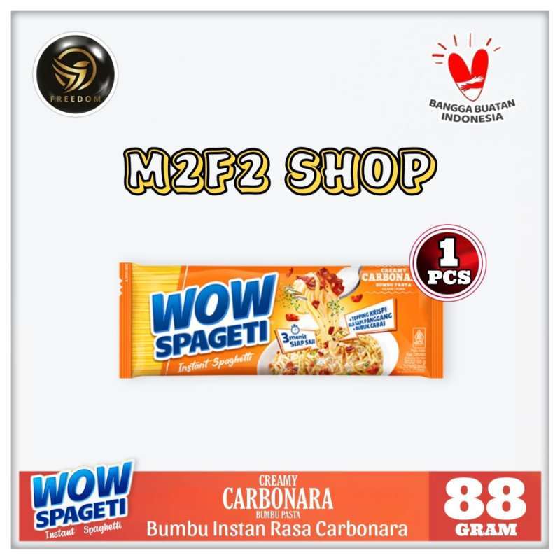 Promo Wow Spageti Instant Pasta Spaghetti Creamy Carbonara - 88 Gr ...