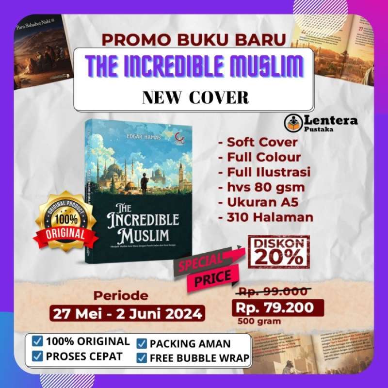 Promo Ori The Incredible Muslim Edgar Hamas Buku Islami Diskon 26% Di ...