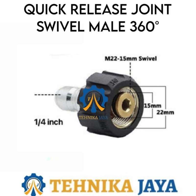 Jual Quick Release Joint Swivel 360 Derajat Anti Kusut - M22 Female Dlm ...
