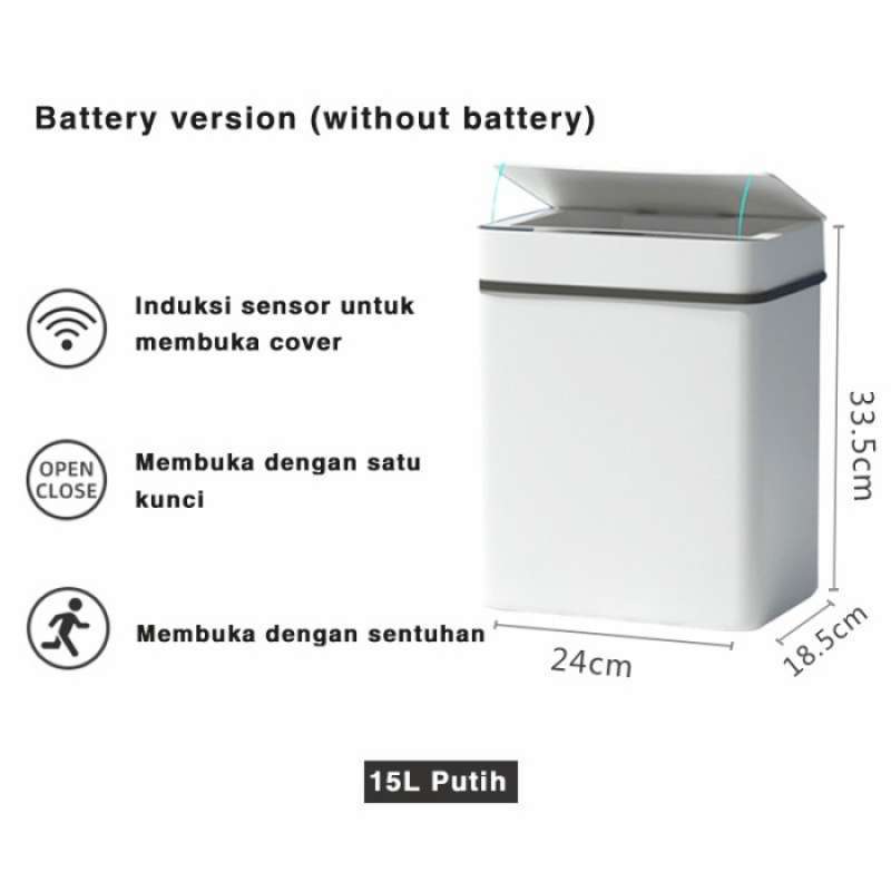 Jual Tempat Sampah Otomatis Waterproof Tong Sampah Otomatis Sensor ... Jual Tempat Sampah Otomatis Waterproof Tong Sampah Otomatis Sensor ...