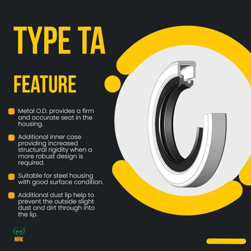 Promo Nak Seal Ta 39.69x69.85x12.7 Fkm Diskon 23% Di Seller Zuka Store ...