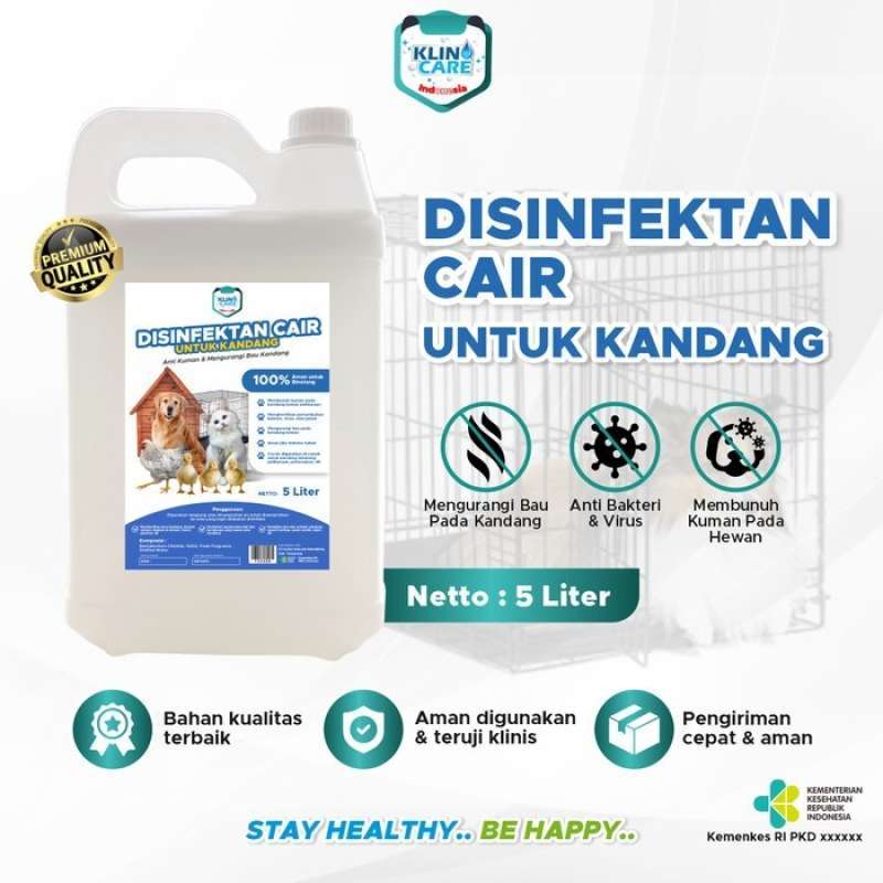Promo Disinfektan Kandang Ternak 5 Liter Klino Care Chlo.r.ide Base ...