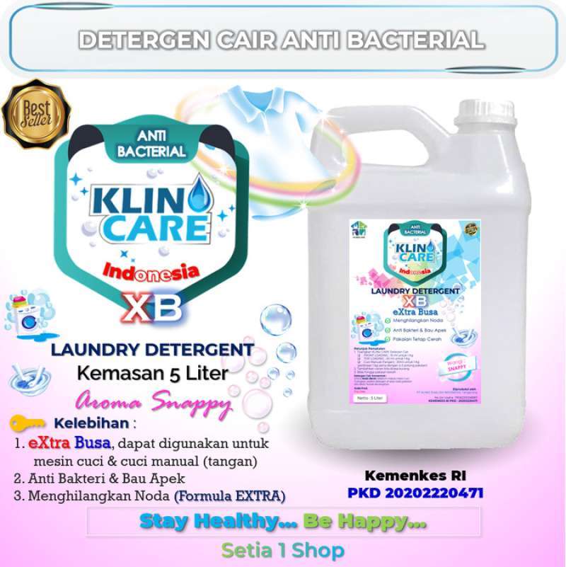 Promo Detergen Laundry 5 Liter Cair Liquid Detergent Anti Bakteri Ramah ...
