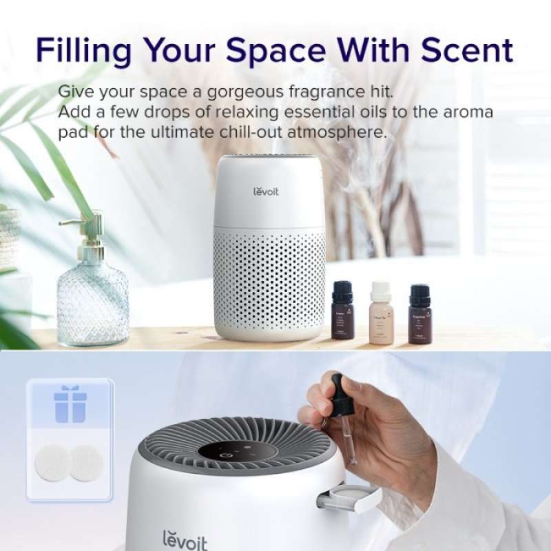 Promo Levoit Core Mini Desktop Air Purifier With Aromatherapy Diffuser ...