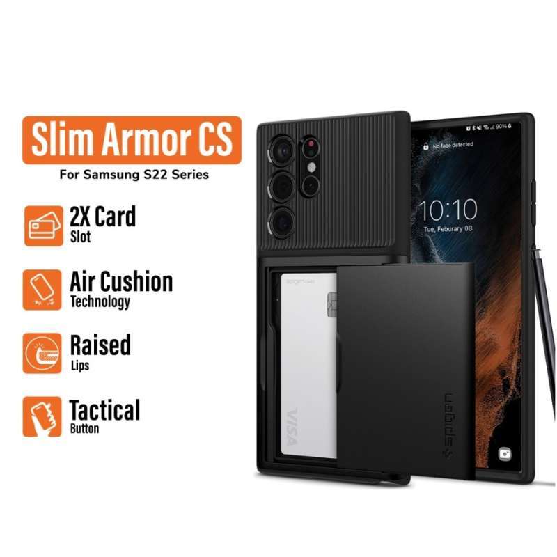 Promo Case Samsung Galaxy S22 Ultra Plus Spigen Slim Armor Cs Card Casing Diskon 30% Di Seller ...