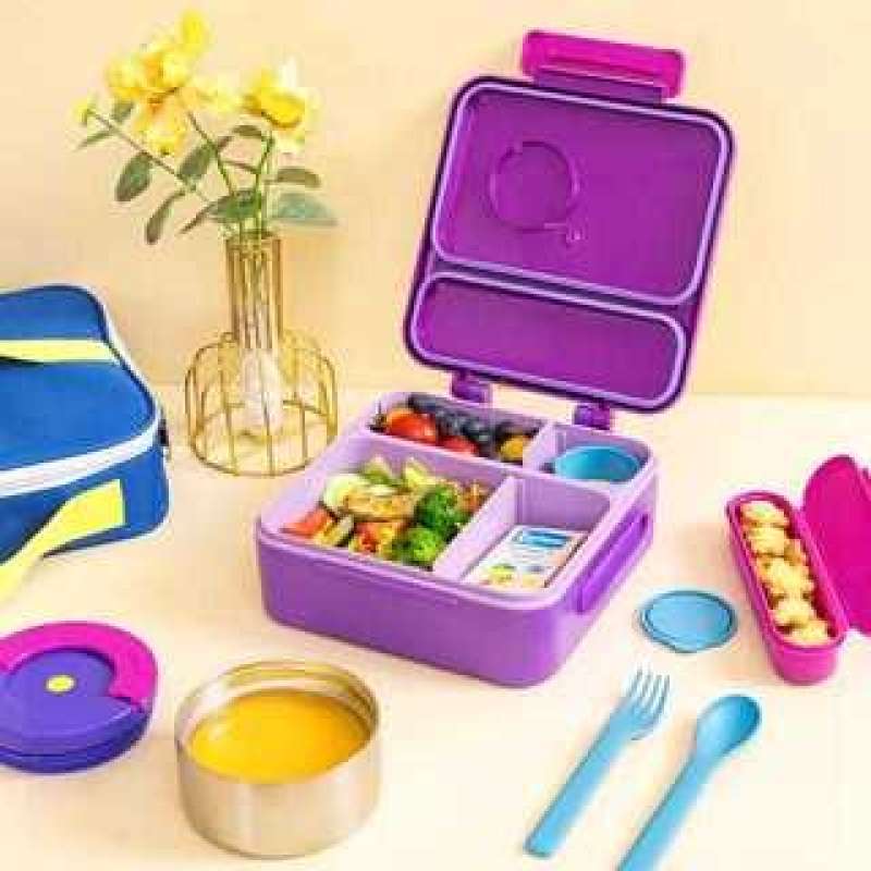 Promo Full Set Kotak Makan Lunch Box Bekal Anak Mirip *miebox Dengan ...