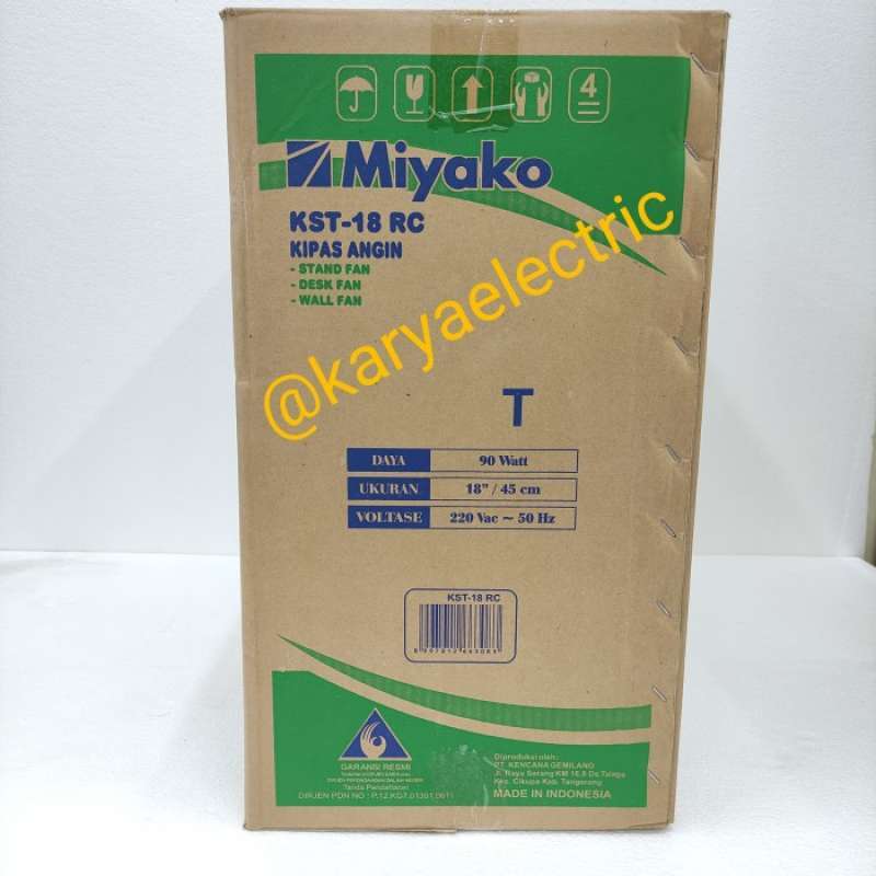 Promo Kipas Angin Besi Miyako Garansi 3in1 Remote Kst-18 Rc / Kst-18rc ...
