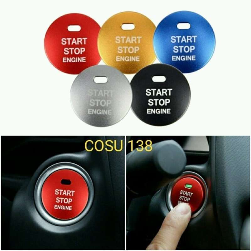 Promo Cover Button Tombol Start Stop Engine Tiggo 5x - Hitam Diskon 32% ...