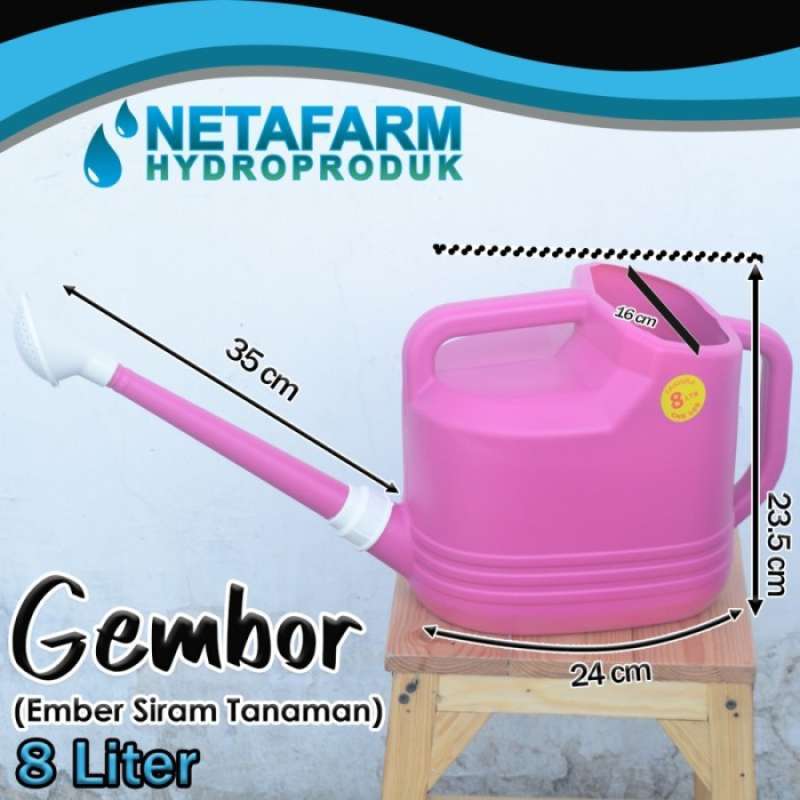 Jual Gembor Air Ember Penyiram Tanaman Watering Can 8 Liter - Merah ...