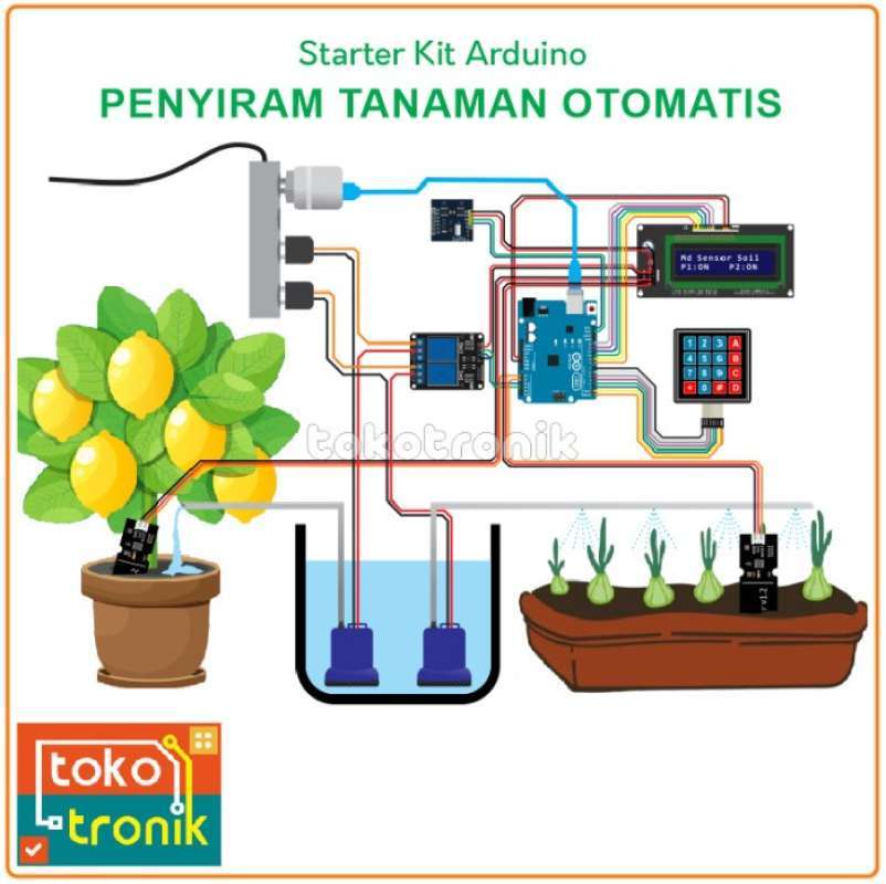 Jual Penyiram Tanaman Otomatis Dg Arduino Kit Di Seller Winter ...