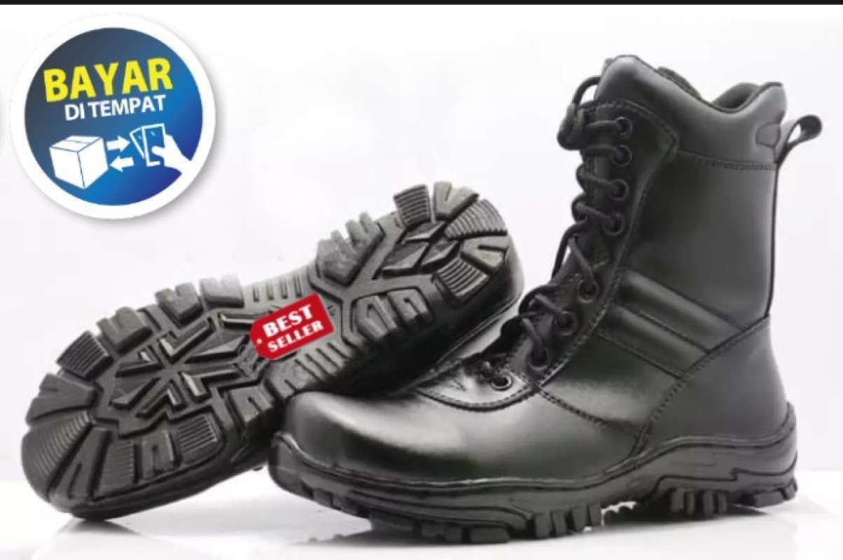 Promo Sepatu Safety Boot Tinggi Pria Ujung Besi Croille Pdl Athalastore ...