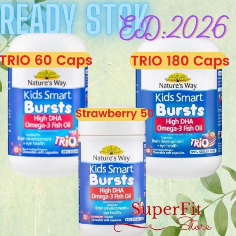 Promo Nature's Way Omega 3 Fish Oil High Dha Trio - 60 Kapsul Lunak Diskon 33% Di Seller Desa ...