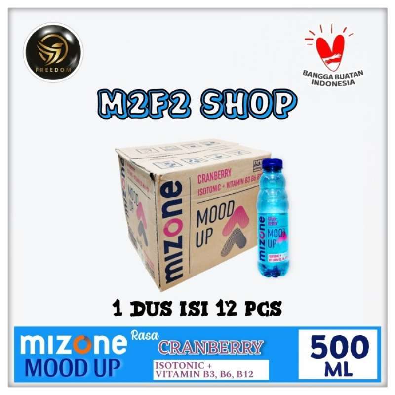 Promo Mizone White Isotonic Mood Up Cranberry Botol Pet - 500 Ml (kemasan Karton) Diskon 16% Di ...