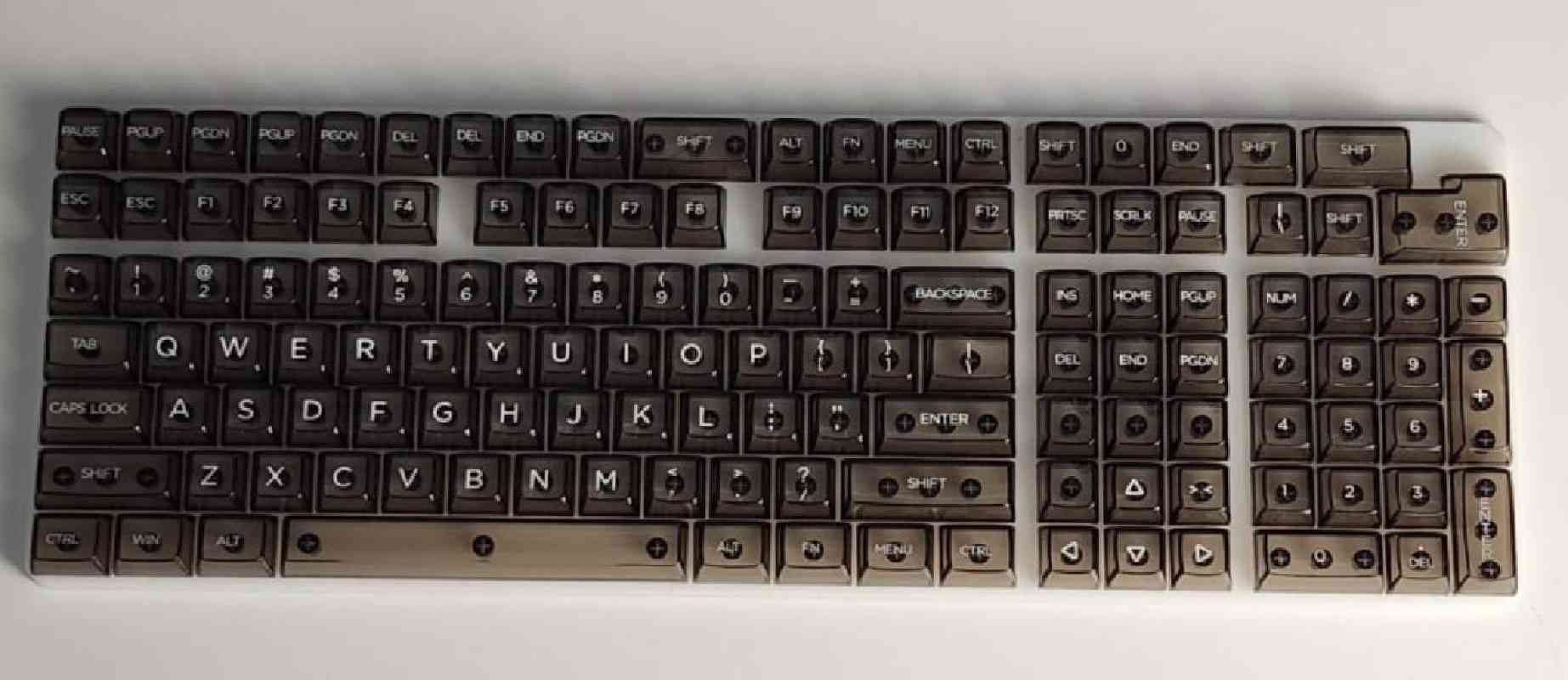 Jual Keycaps Crystal Transparent Cbsa Profile - Pc Material ( 132 Keys ...