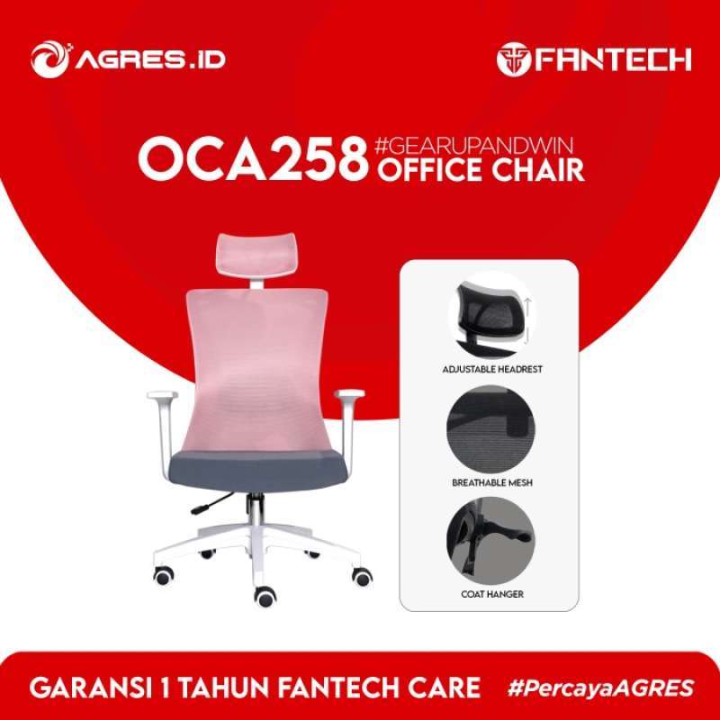 Jual Fantech Oca258 | Breathable Office Chair - Black Di Seller ...
