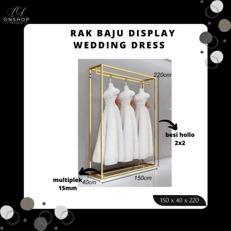 Jual Rak Display Butik/gawangan Baju/wedding Dress - Rak Kiri Di Seller ...