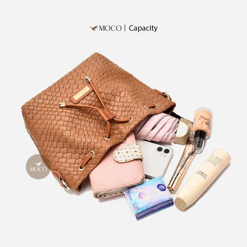 Promo Fashion Tas Selempang Wanita Kuliah Anyaman Kulit Sekolah Aesthetic Mini 218 By Moco ...