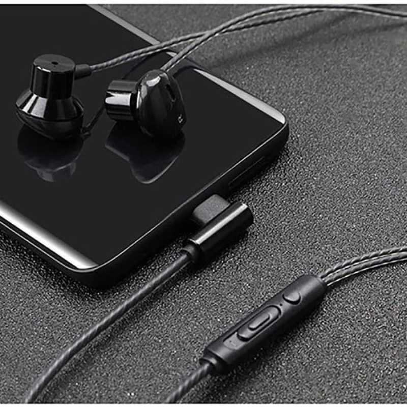 Promo Type C Jack F13 Stereo Earphone Earpod Half In Ear Headset With ...