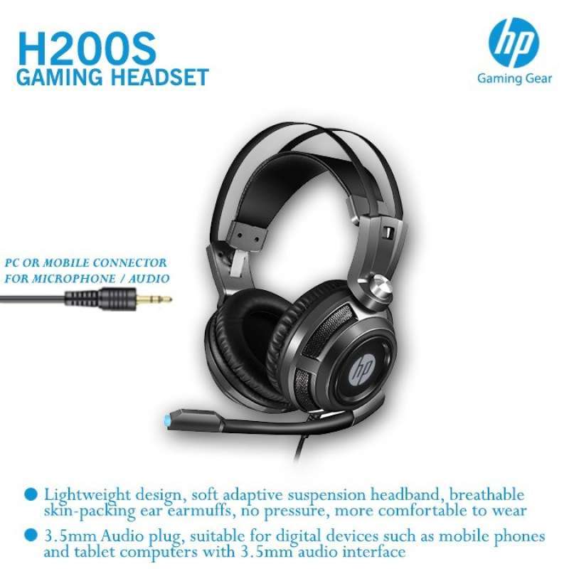 Promo Headset Gaming Hp H200s - Mobile / Pc Headset With Single Jack ...