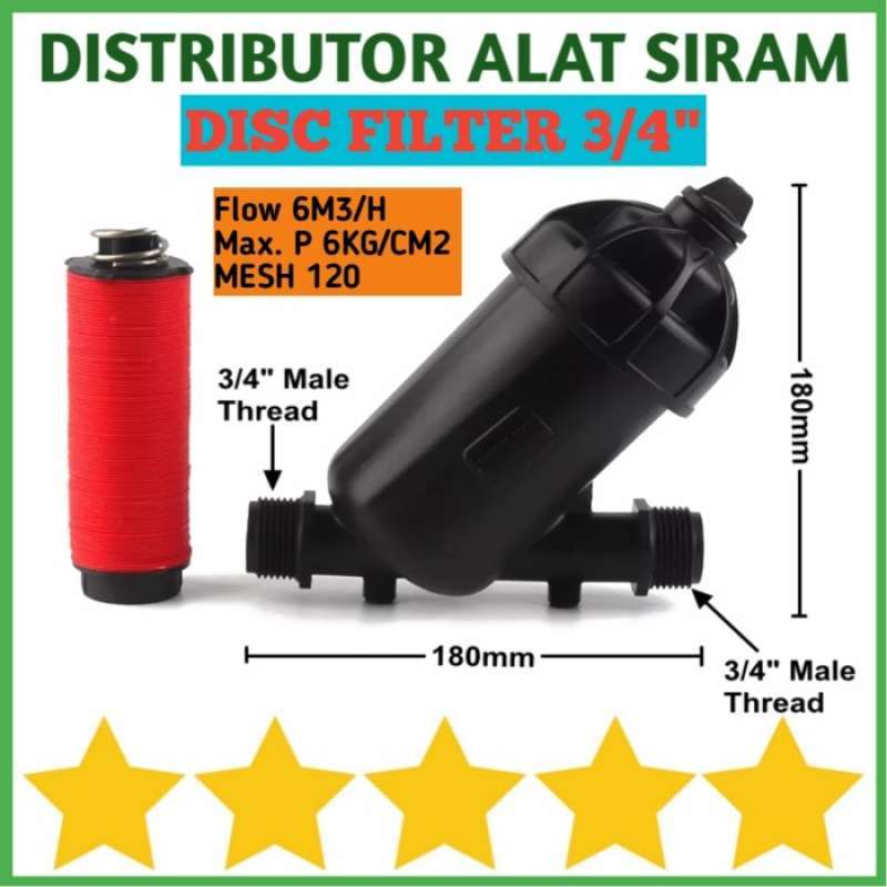 Jual Disc Filter 3/4 Inch Saringan Air 3/4 Irigasi Fertigasi Sprinkler ...