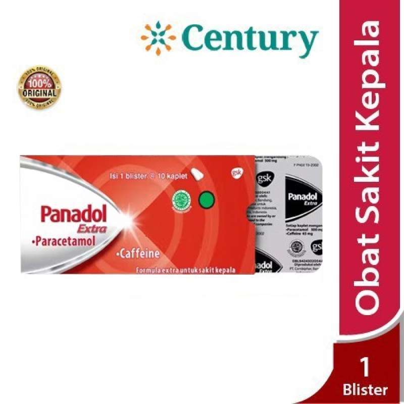 Jual Panadol Extra Tab / Demam / Pereda Nyeri / Pusing / Sakit Kepala ...
