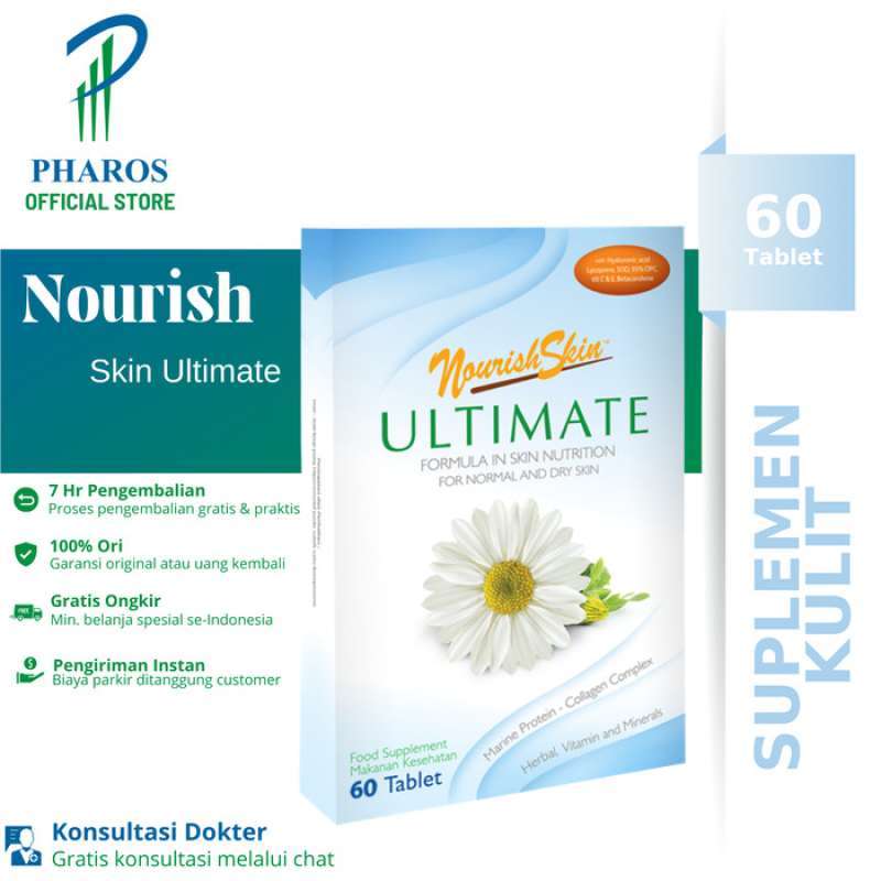 Jual Nourish Skin Ultimate Isi 60 Tablet / Suplemen Kecantikan Di ...