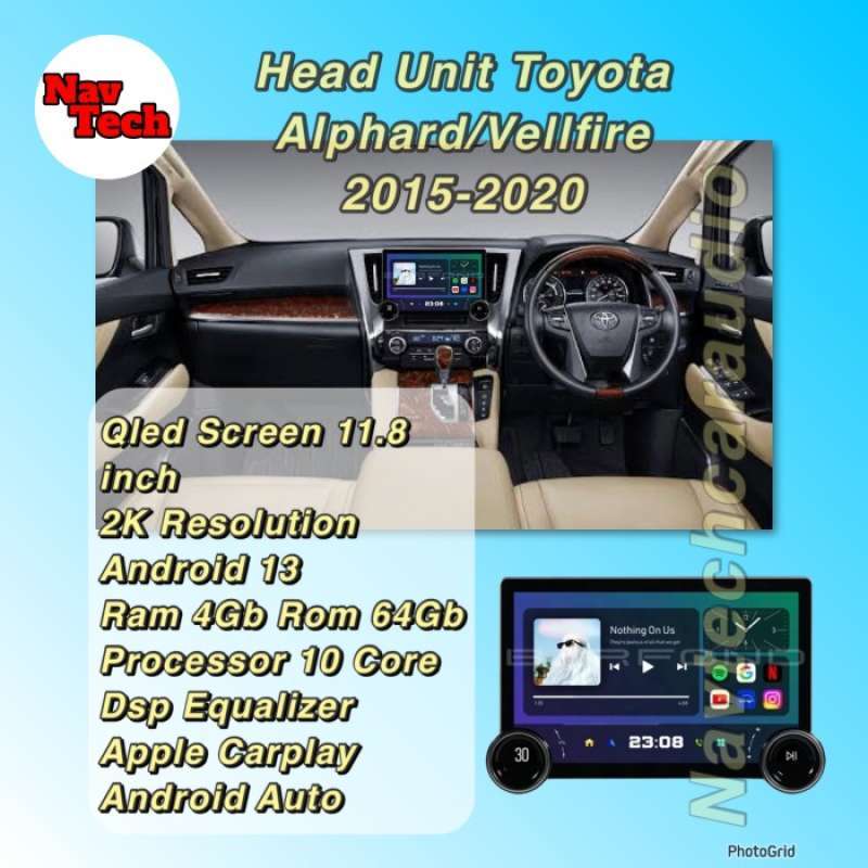 Promo Head Unit Android 11.8 Inch Toyota Alphard/vellfire 2015-2020 ...