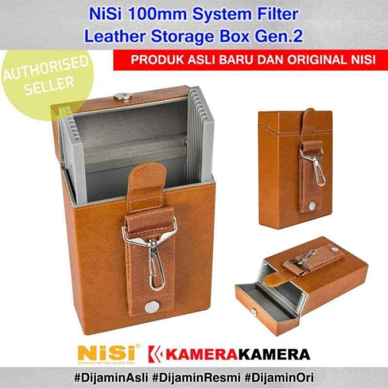 Promo Nisi 100mm System Filter Leather Storage Box Gen.2 Diskon 23% Di ...