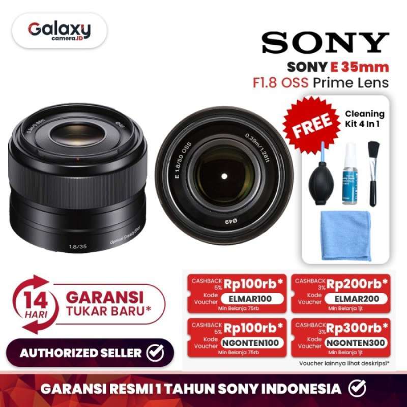 Promo Lensa Sony E 35mm F1.8 Oss Diskon 23% Di Seller Guinevere Store - Kebon Kacang, Kota ...
