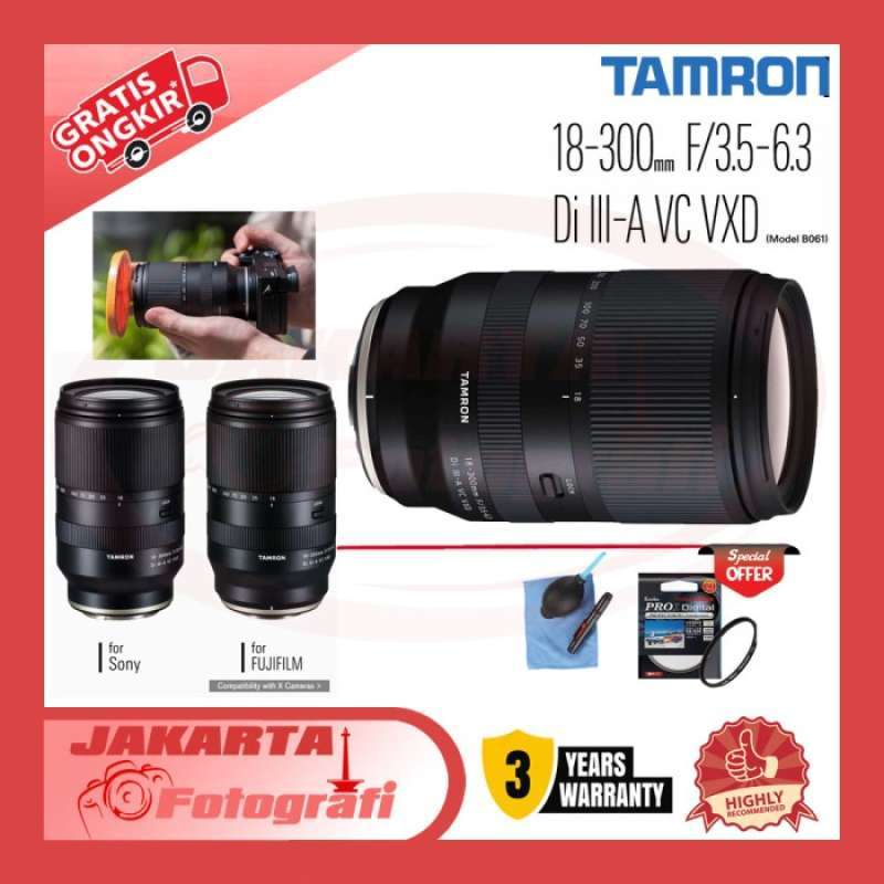 Promo Tamron 18-300mm F3.5-6.3 Di Iii-a Vc Vxd Lens For Fujifilm X Diskon 23% Di Seller ...