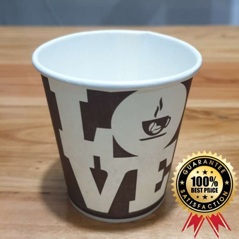 Promo Paper Hot Cup Love Coffee 6.5 Oz 195 Ml ( 1 Dus : 1000 Pcs ) Diskon 23% Di Seller Balikana ...
