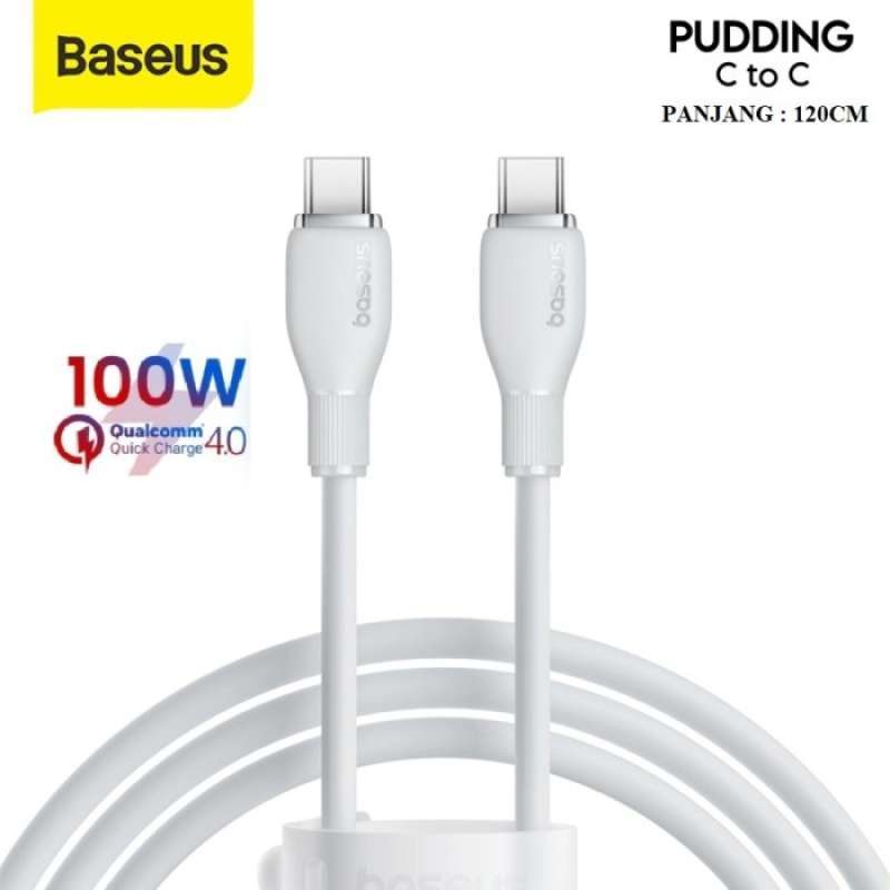 Promo Kabel Data Type C To Type C Fast Charging 100w 5a Pudding 1,2m ...