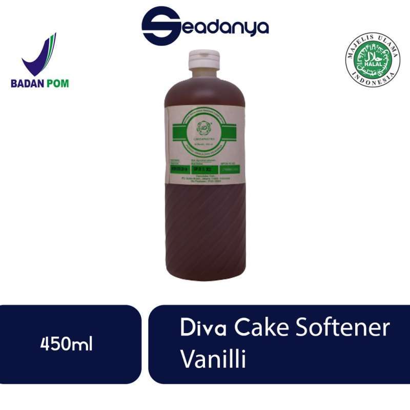 Jual Diva Cake Softener Vanili - Bahan Pelembut Makanan & Kue 600g ...